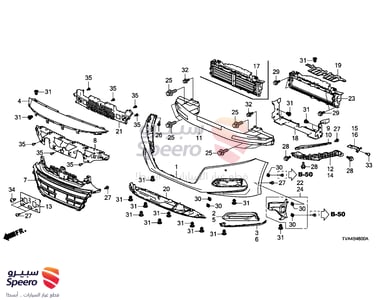 صدام امامي هوندا اكورد 2019 04711TVAA00ZZ