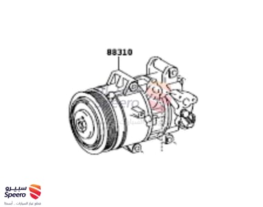 كمبروسر مكيف تويوتا هاي ايس 2019-2022 8832026730