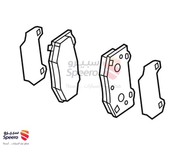 طقم فحمات فرامل خلفية كاديلاك CTS-V 2020-2004 89047744